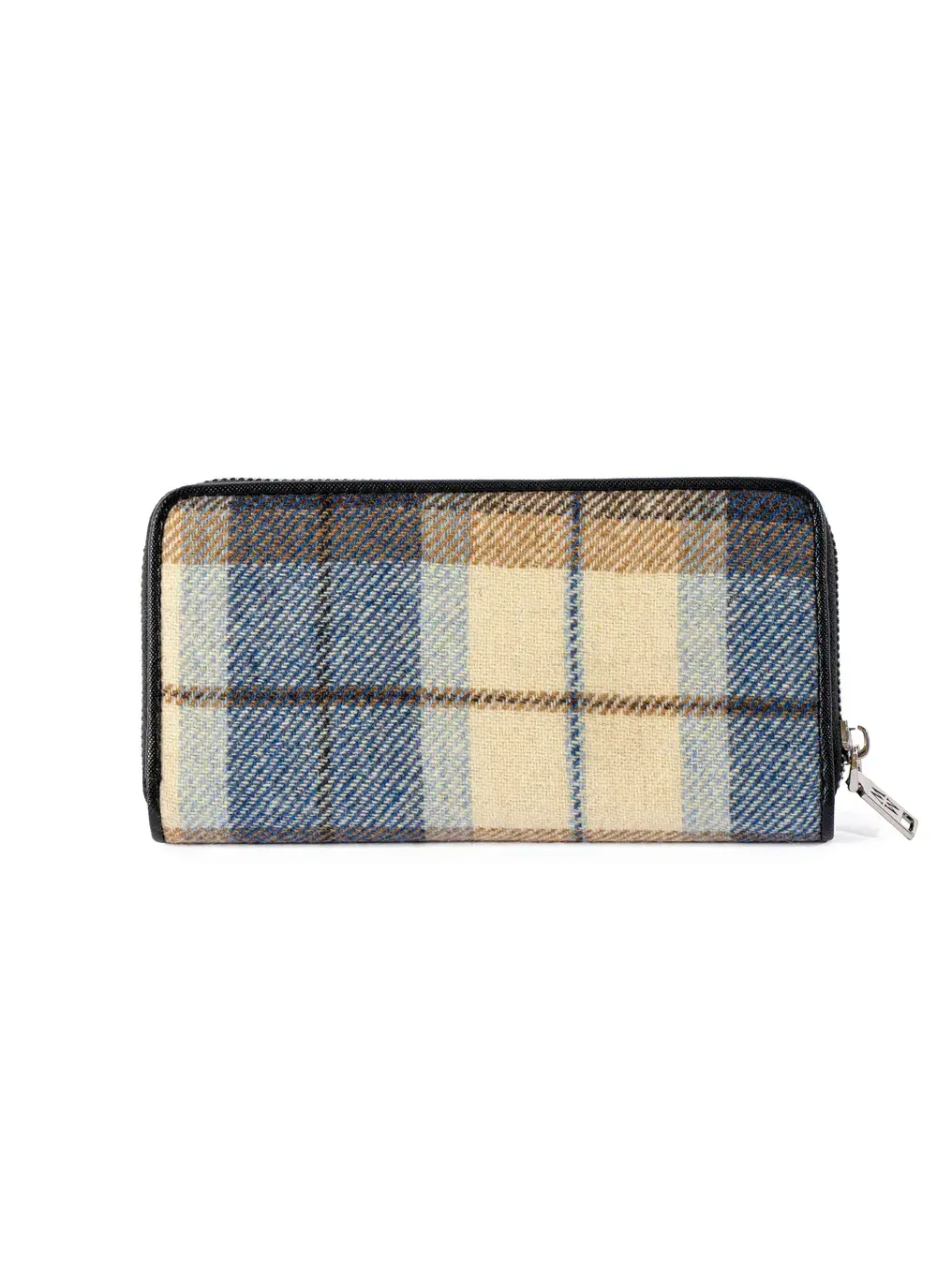 Mucros Tweed Wallet in Denim Check | Blarney