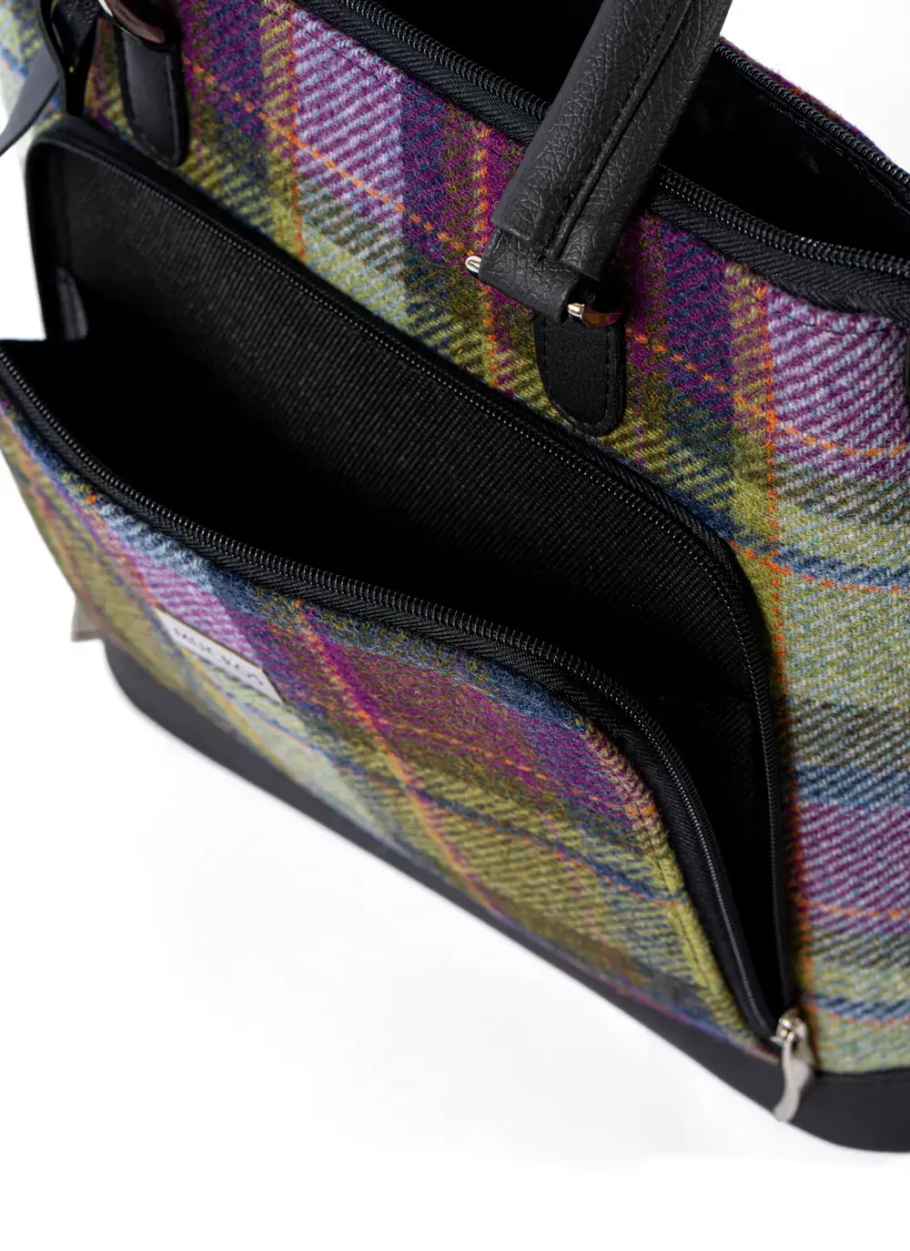 Mucros Ciara Bag in Green/Purple Check | Blarney