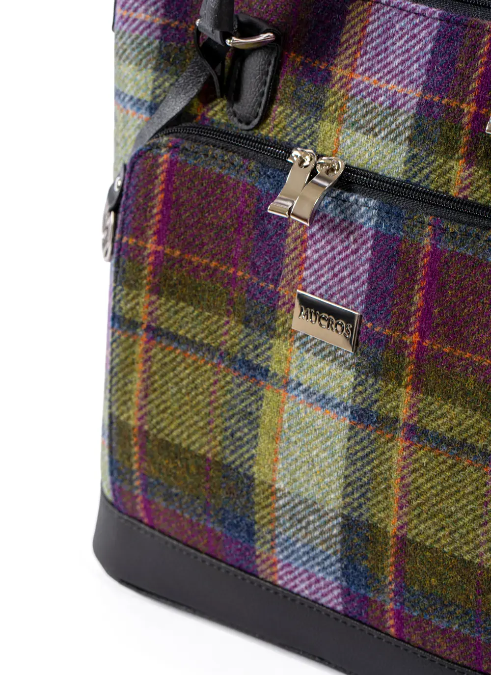 Mucros Ciara Bag in Green/Purple Check | Blarney