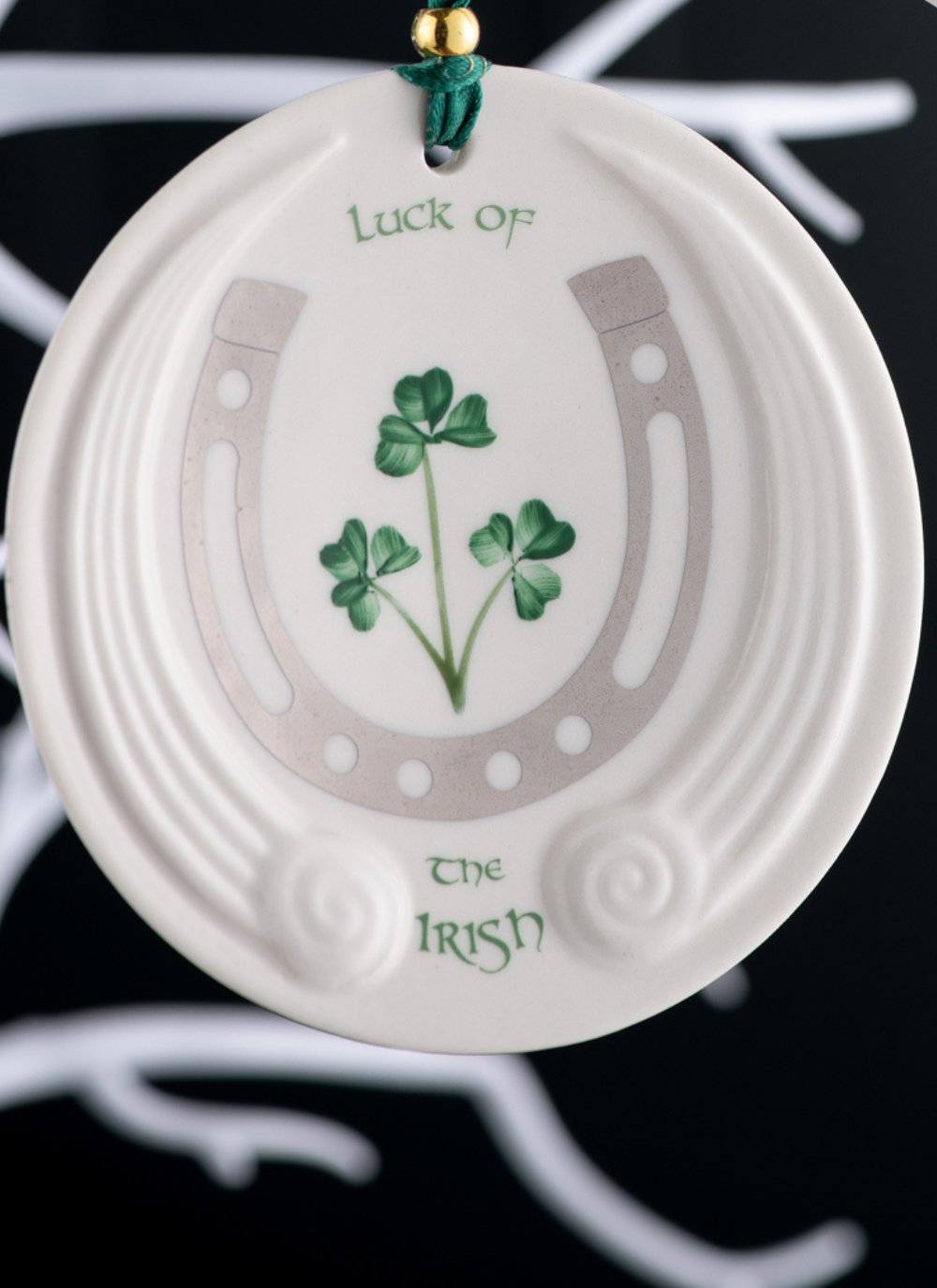 Belleek Luck of the Irish Hanging Ornament | Blarney