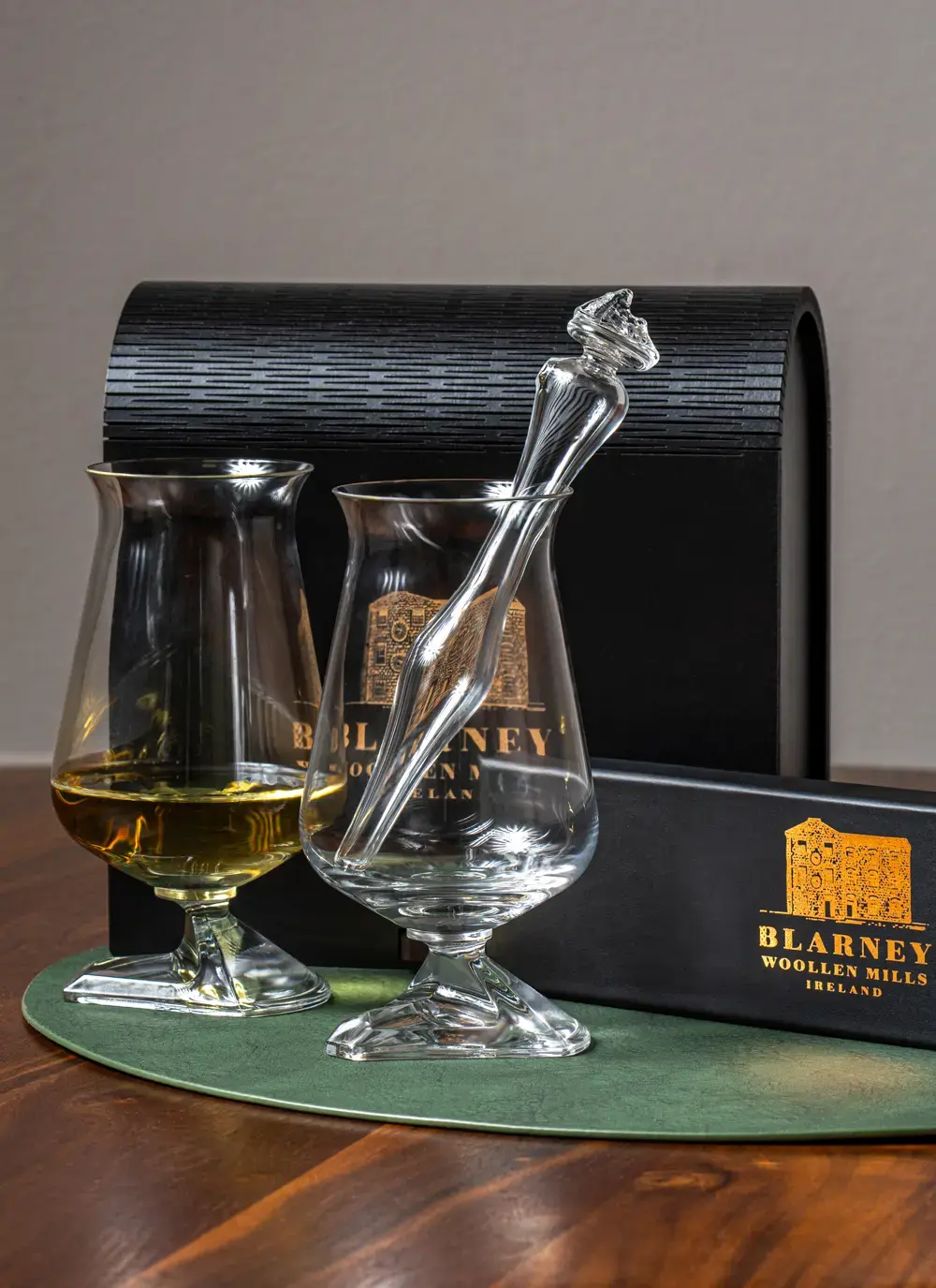 Set of 2 Whiskey Glasses & Water Dropper Set | Blarney