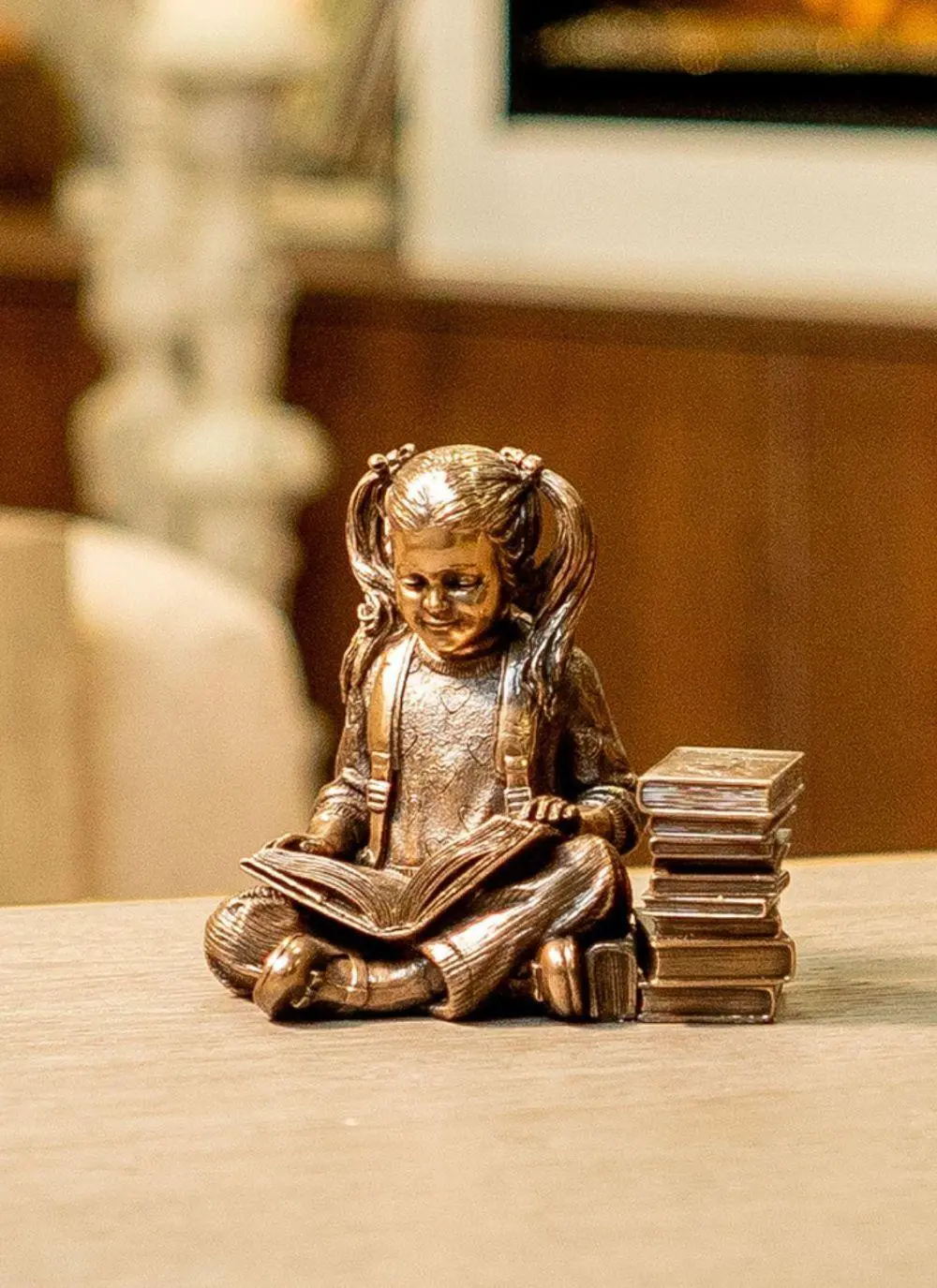 Reading Time Girl Bronze Sculpture – Celebrating Literature & Curiosity ...