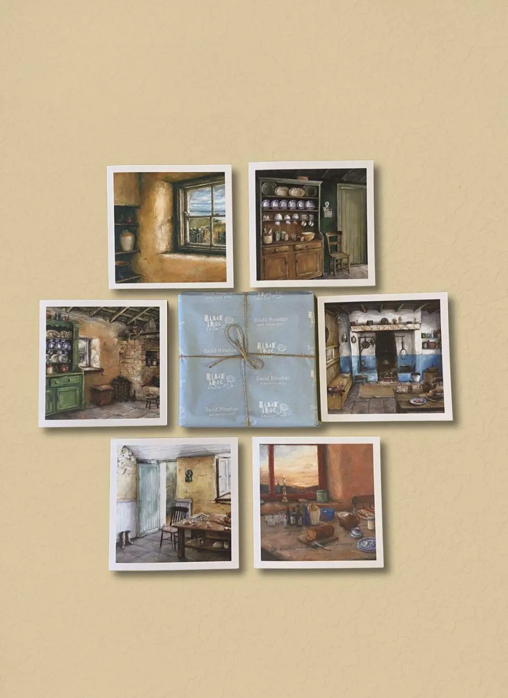 Set of 6 Greeting Cards Irish Cottage Prints by David Minehan | Blarney