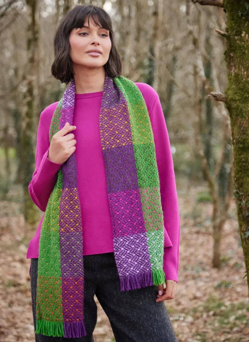 Tara Weave Country Scarf in Tara Multi | Blarney