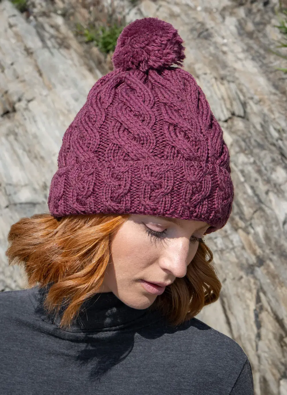 Supersoft Merino Beanie Hat in Jam | Blarney