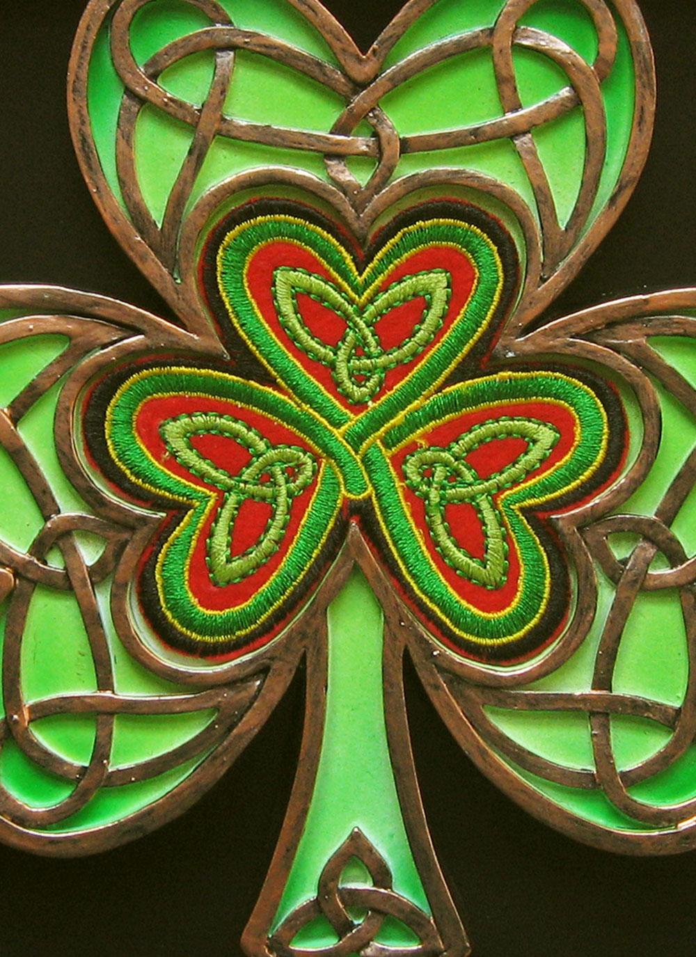 Celtic Thread Shamrock Plaque | Blarney