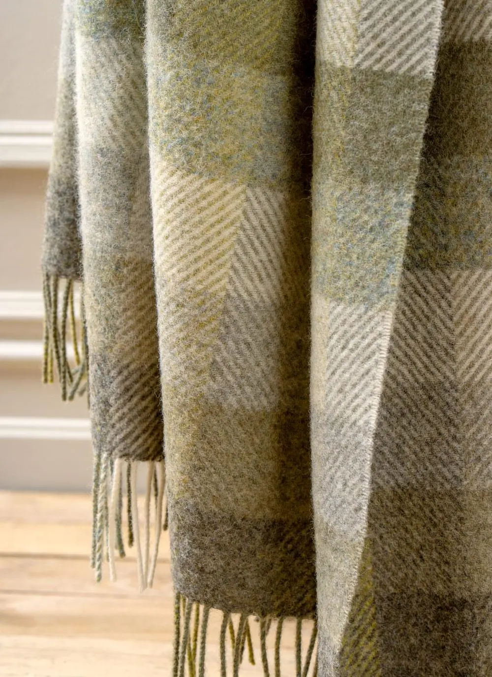 Connemara Check Highland Wool Throw | Blarney