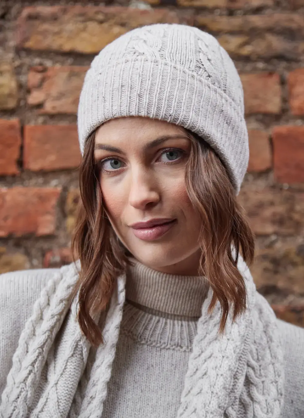 Elio Aran Beanie in Chalkstone | Blarney