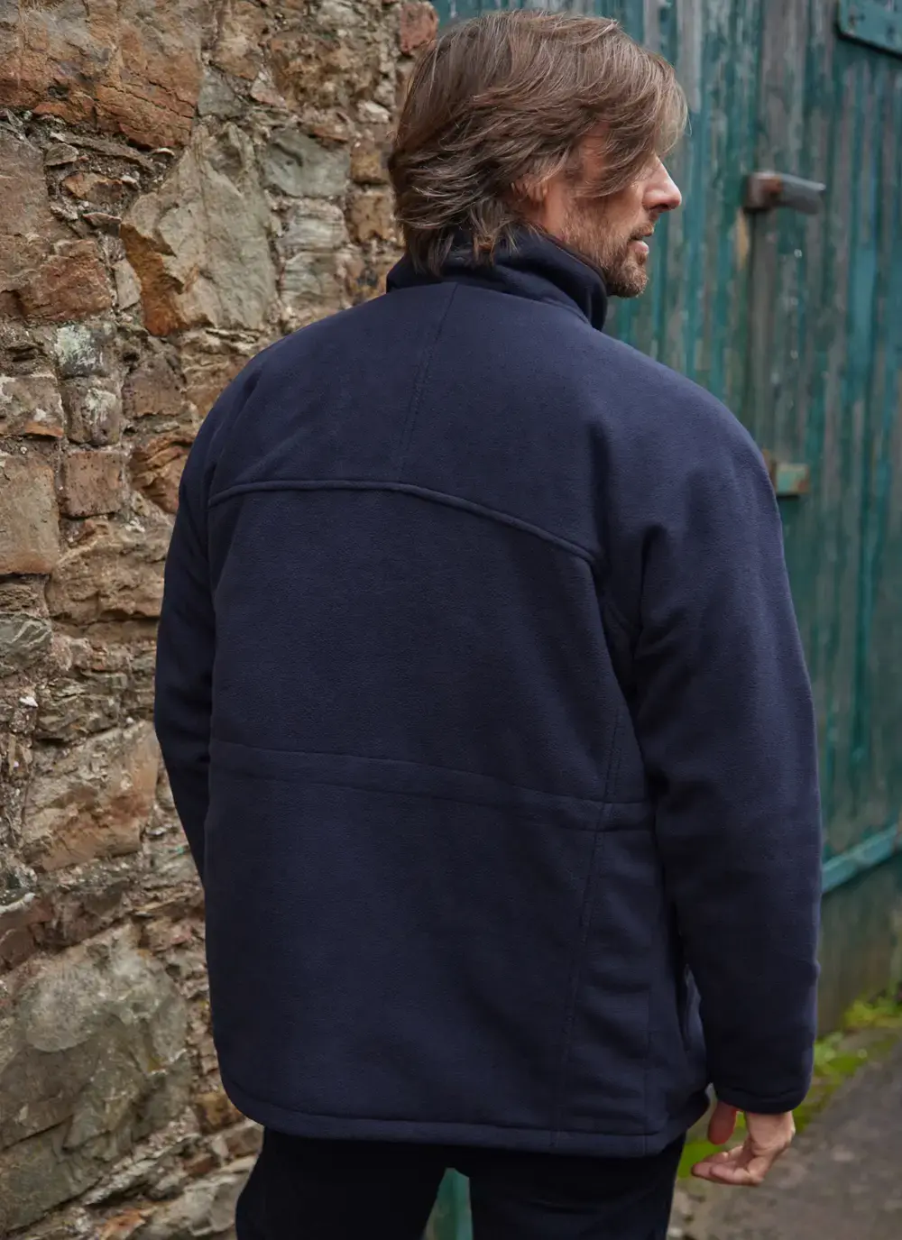 Ghillie Padded Fleece in Navy | Blarney