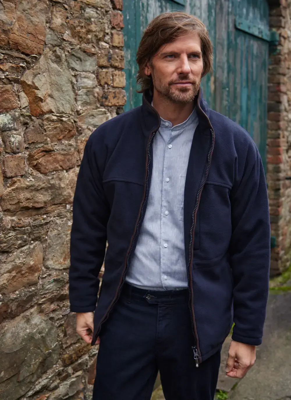 Ghillie Padded Fleece in Navy | Blarney