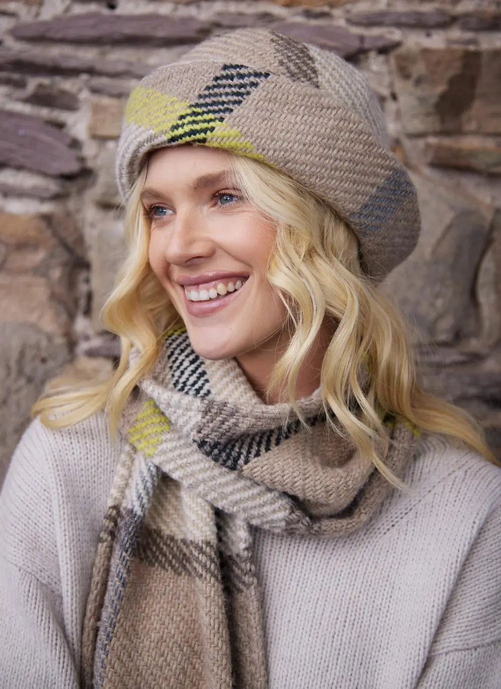 Irish Wool Country Hat in Galway Beige | Blarney