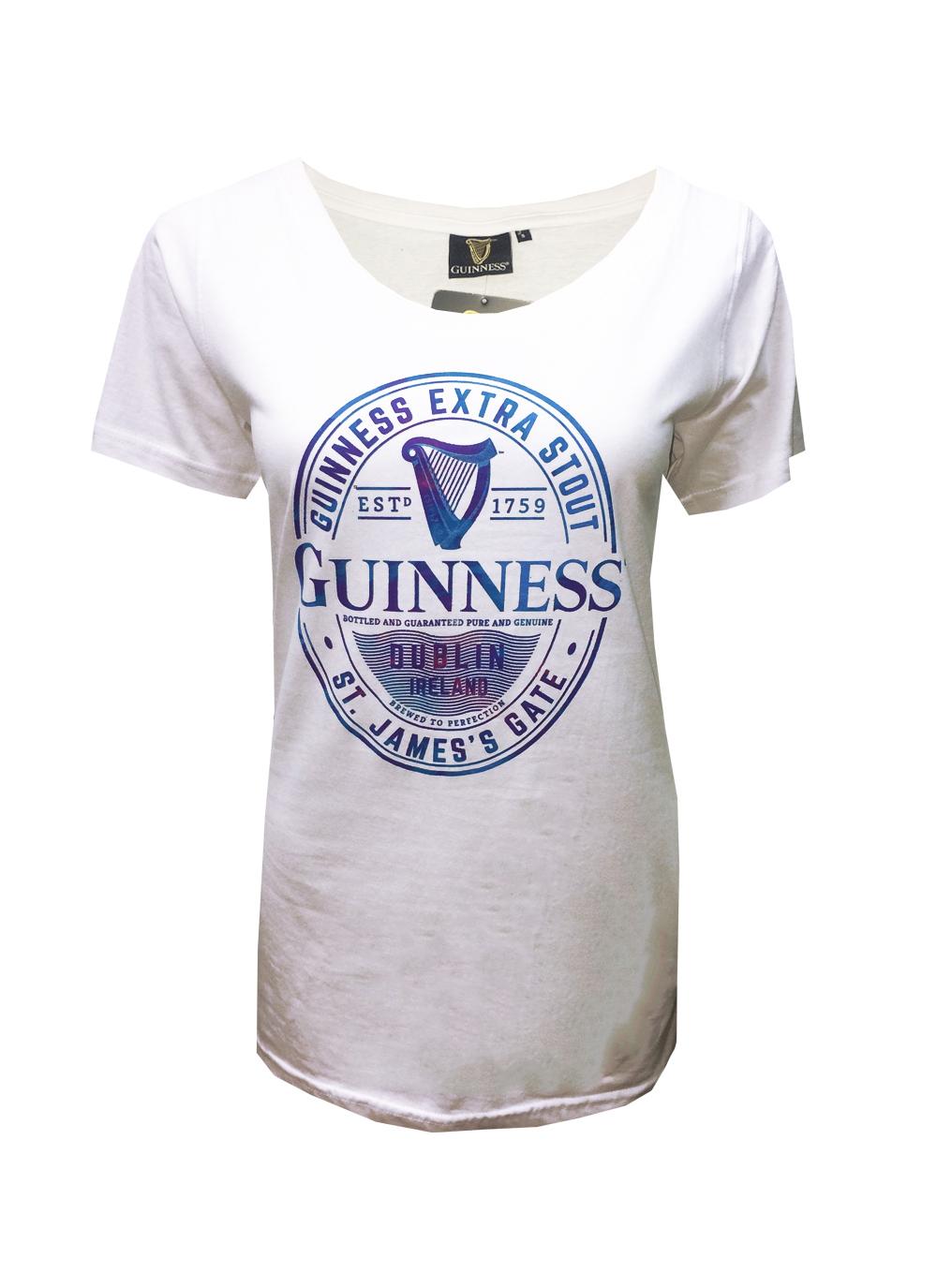 Ladies Guinness Label T-Shirt | Blarney