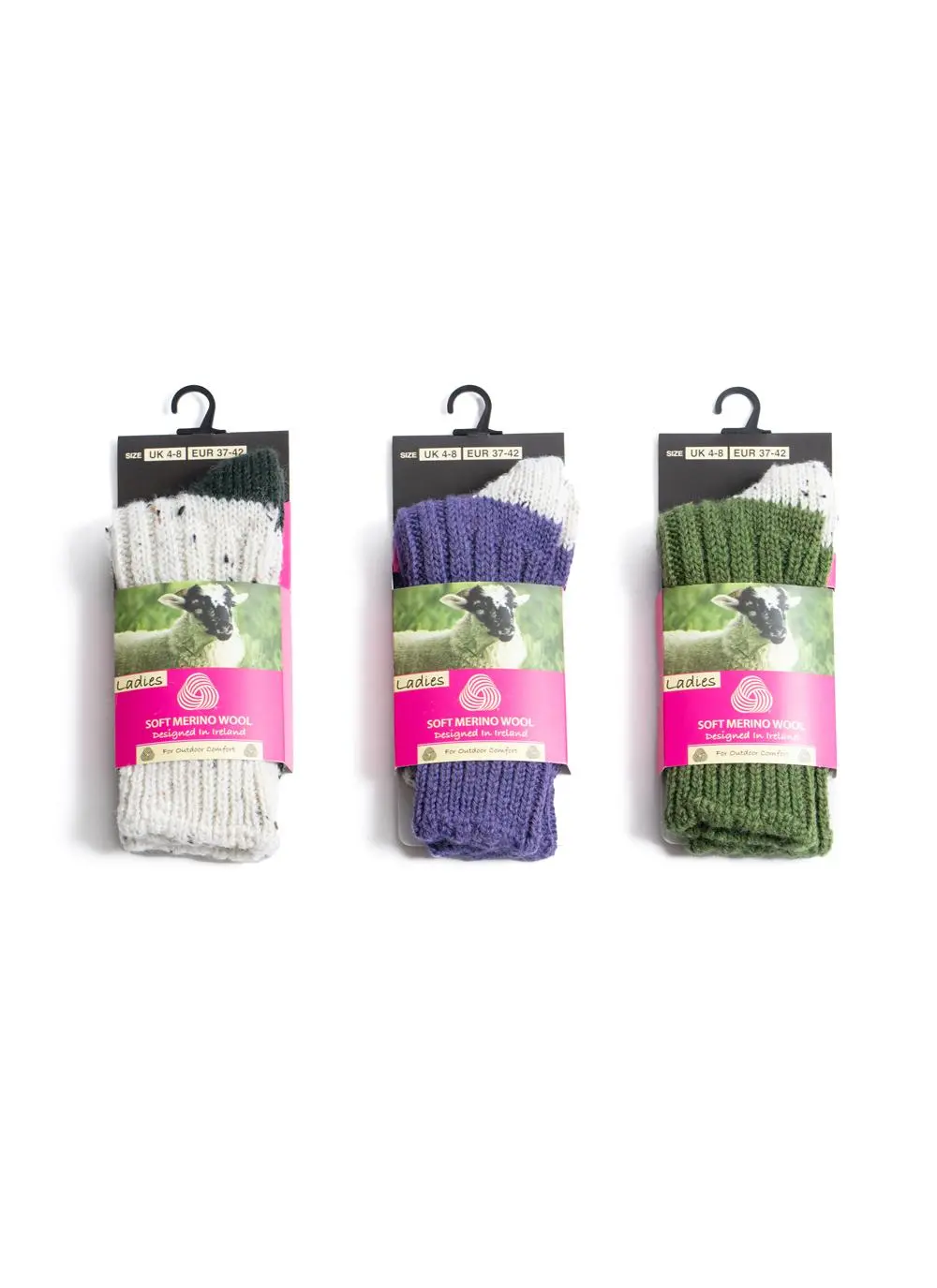 Set of 3 Ladies Merino Wool Socks | Blarney