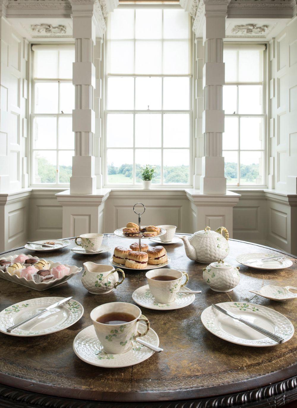 Belleek China Shamrock Teapot | Blarney