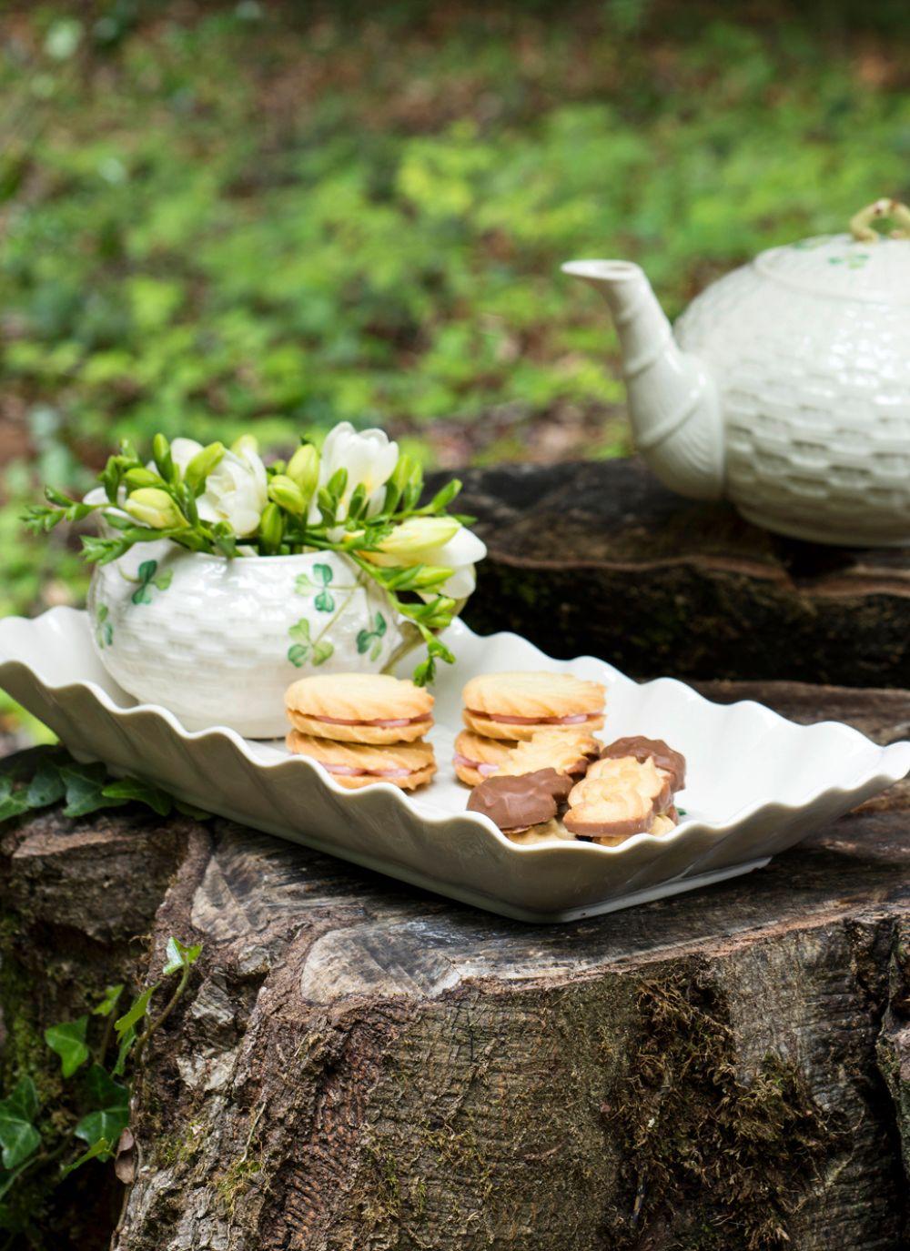 Belleek | Classic Shamrock Tray | Blarney