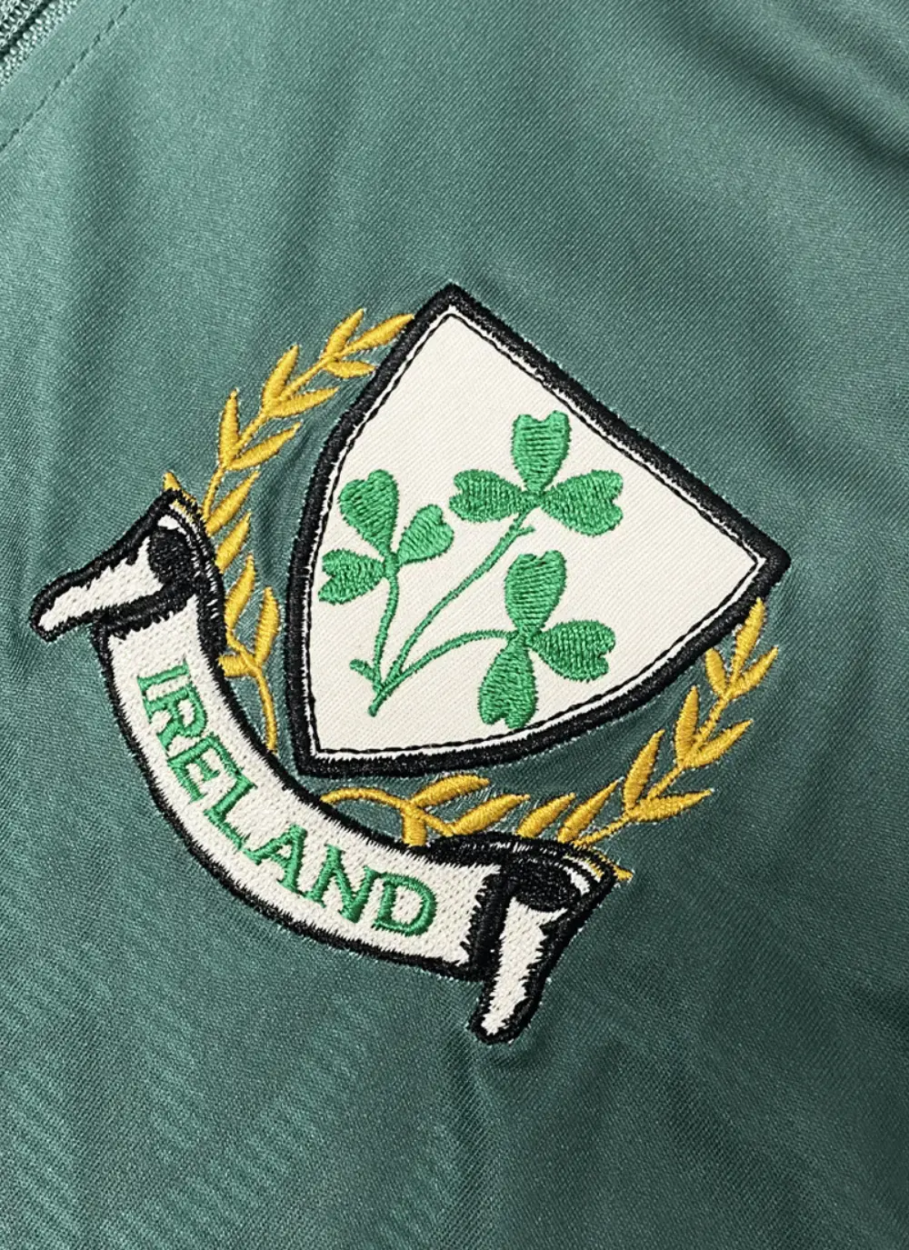 Lansdowne Ireland Celtic Performance 1/4 Zip Top in Bottle Green | Blarney
