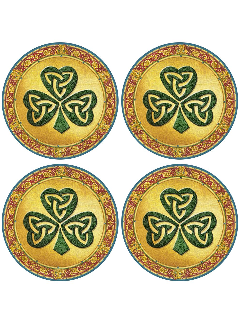 Shamrock Trinity Coasters Set of 4 | Blarney
