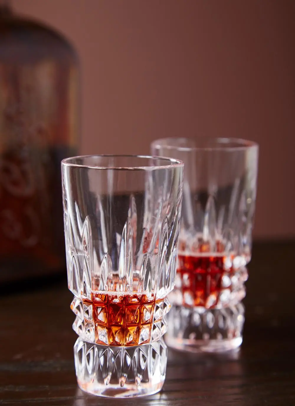 Waterford Crystal | Giftology Lismore Diamond Shot Glass Pair | Blarney