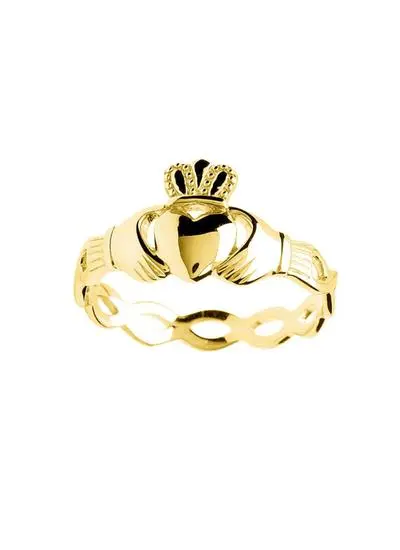 Simbolo Claddagh Verde Irish Claddagh Wedding 925 Sterling Silver
