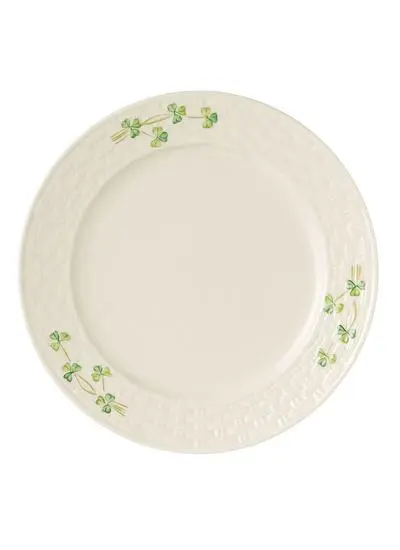 Belleek Shamrock Dinner Plate | Blarney