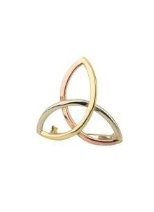 Tricolor Trinity Knot Brooch | Blarney