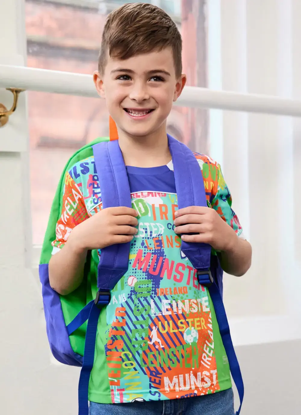 Lansdowne Kids Ireland Sports Bag in Blue/Green | Blarney