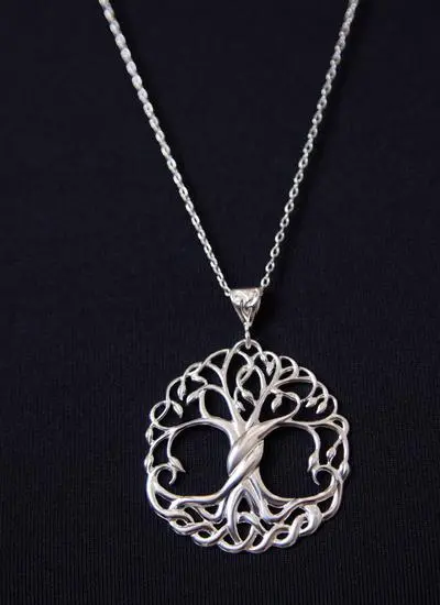Sterling Silver Swirling Tree of Life Pendant | Blarney