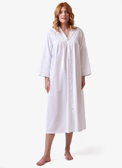 Christina Cotton Nightgown in Pink | Blarney