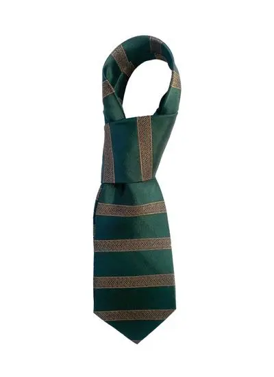 Celtic Band Silk Tie in Bottle/Gold | Blarney