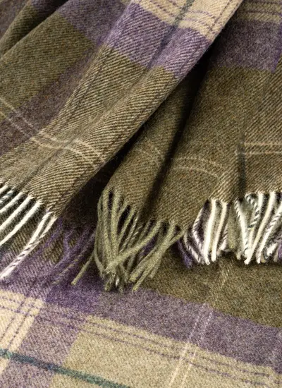 Harmonious Heather Lambswool Throw | Irish Wool Throws | Blarney