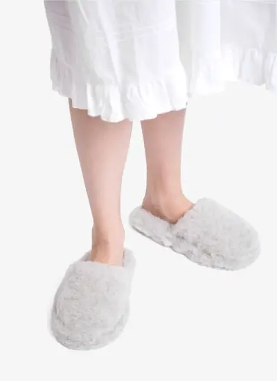 Galway Merino Wool Slippers in Beige | Blarney