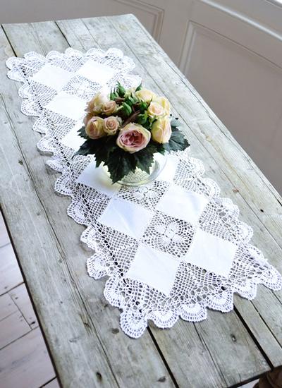 Blarney Irish Linen Grey Chambray Table Runner 15'' x 82'' | Blarney